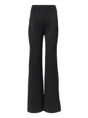 Missoni High-rise Wide-leg Pants - Black