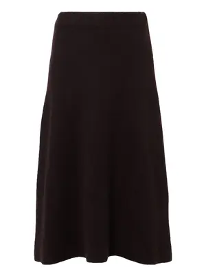 THE ROW Ivanka Midi Skirt - Brown