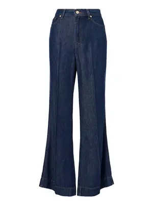7 For All Mankind High-rise Flared Jeans - Blue