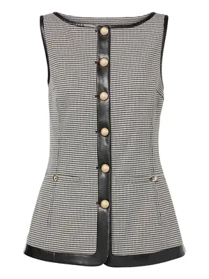 Simkhai Cressida Checked Vest - Multicoloured