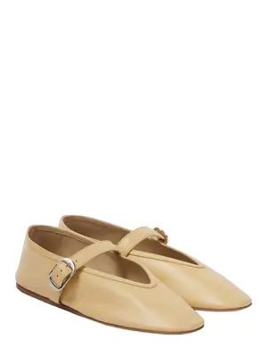 LE MONDE BERYL Le Monde Beryl Stella Leather Ballet Flats