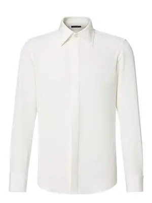 Thom Sweeney Silk Shirt - White