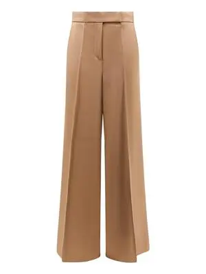 Max Mara Ninfa Virgin Wool Trouser Brown