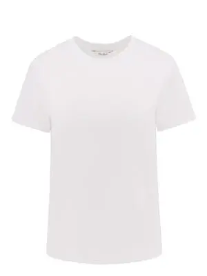 Max Mara Nerina Cotton T-shirt With Embroidery - White