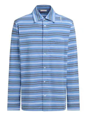Marni Striped Buttoned Shirt - Blue