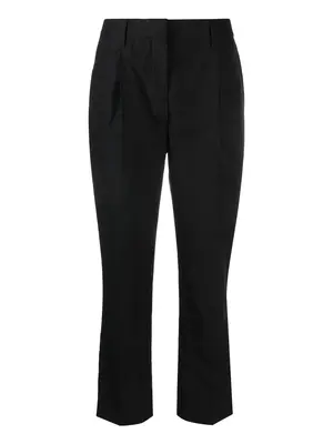 Prada Prada Cropped Tailored Trousers Black