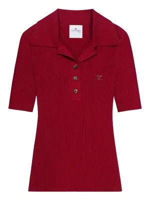 COURREGES Iconic Polo Shirt - Red