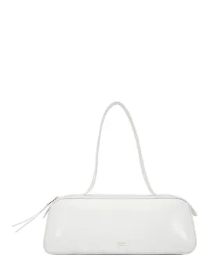 Khaite Simona Leather Shoulder Bag White