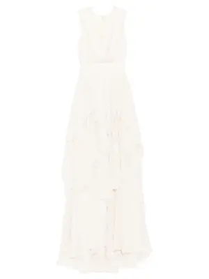SAIID KOBEISY Muslin Dress - Neutrals