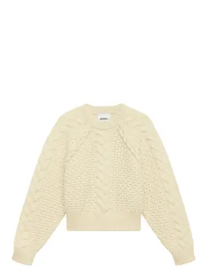 Isabel Marant Obrero Chunky-knit Jumper - Neutrals