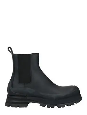 Alexander McQueen Leather Chelsea Boots - Black