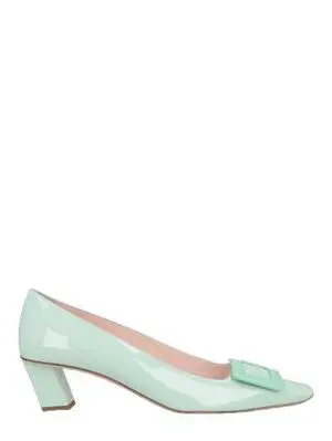 ROGER VIVIER Pumps In Patent Leather With Appliqués - Green