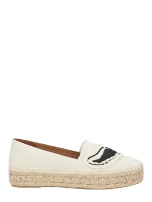 Zadig&Voltaire Ivory Textile Espadrilles - White