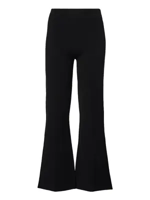 Veronica Beard High-rise Flared Trousers - Black