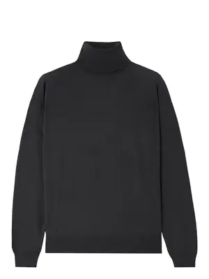 THE ROW The Row Heva Wool-jersey Turtleneck Sweater