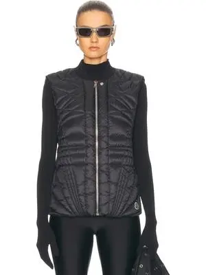 Rick Owens X Moncler Megapenta Flight Vest - Black