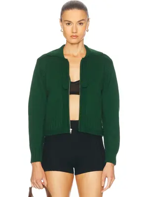 BODE Marion Tassel Cardigan - Green