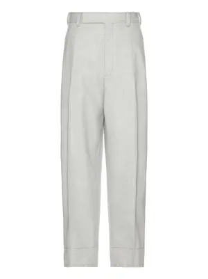 Zegna Trofeo Cashmere Double Trousers - Grey Melange