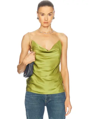 Y/project Invisible Strap Tank Top - Evergreen Green