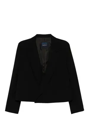 Yohji Yamamoto Cropped Blazer - Black