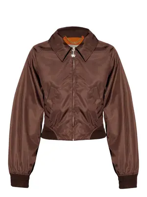 Victoria Beckham Harrington Bomber Jacket - Brown