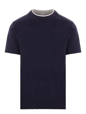 Eleventy Layered T-shirt - Blue