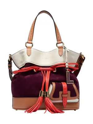 LANCEL Premier Flirt M Bucket Bag - Red