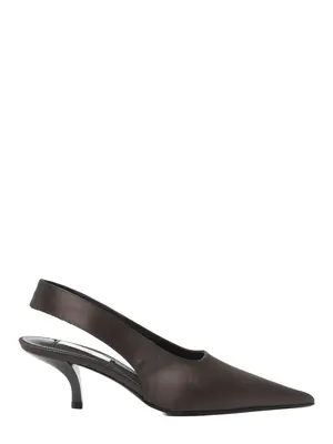 TOTEME 55mm Classic Satin Pumps - Brown