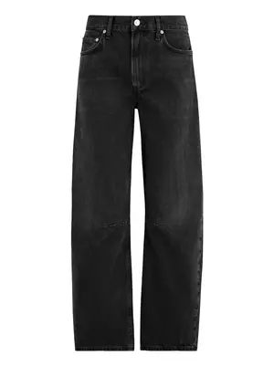 Citizens Of Humanity Miro Cropped Barrel-leg Jeans - Black