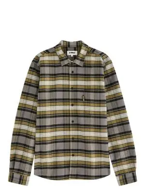 You Must Create Curtis Checked Cotton Shirt - Green