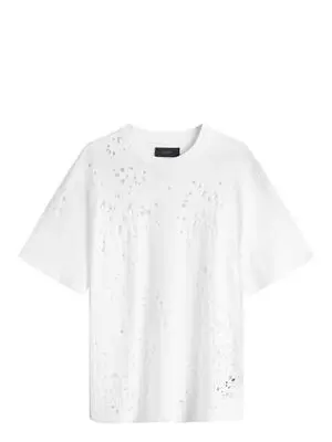 Amiri Ma Shotgun Embroidered Logo T-shirt - White