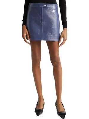 COURREGES Courrèges Re-Edition Vinyl Miniskirt Dusk Blue