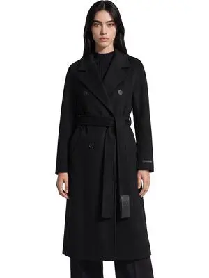 Rudsak Belted Double-breasted Coat - Black