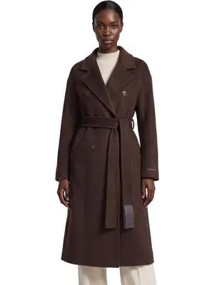 Rudsak Belted Double-breasted Coat - Espresso