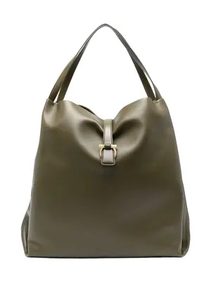 FERRAGAMO Leather Shoulder Bag - Green