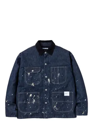 NEIGHBORHOOD Corduroy-collar Jacket - Blue