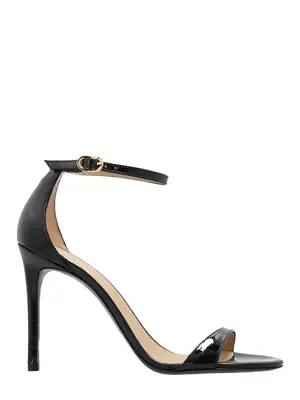 STUART WEITZMAN 100mm Leather Sandals - Black