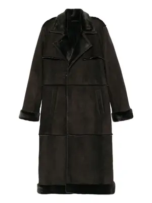 LUDOVIC DE SAINT SERNIN Deborah Shearling Coat - Brown