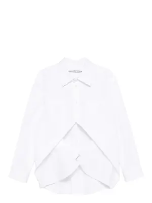 Alexander Wang Exaggerated Split Front Shirt - White