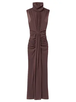 REISS Daniella Sleeveless Maxi Dress - Taupe
