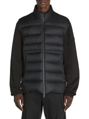 Moncler Padded Zip Up Cardigan - Black