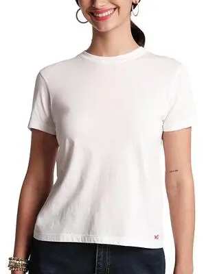FRANCES VALENTINE Super Pima Crewneck T-shirt - White