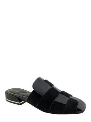 KENNETH COLE Faina Mule - Black Leather