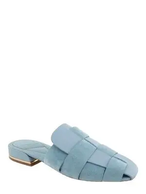 KENNETH COLE Faina Mule - Sky Blue Leather
