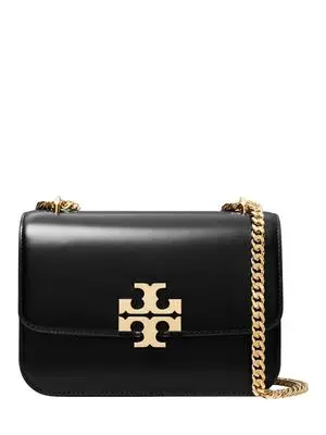 Tory Burch Small Eleanor Convertible Leather Shoulder Bag - Black