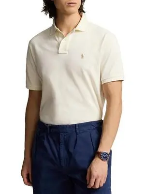 Polo Ralph Lauren Solid Piqué Polo - Parchment Cream/c8634
