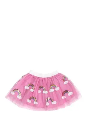 SWEET WINK Rainbow Tulle Tutu - Pink