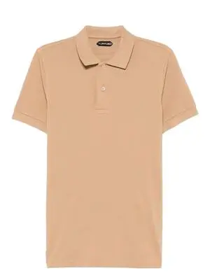 TOM FORD Cotton Polo Shirt - Neutrals