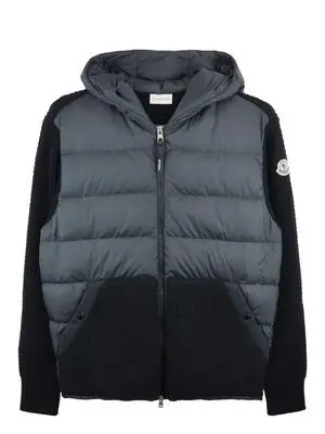 Moncler Padded Cardigan - Black