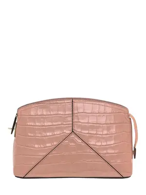 Victoria Beckham Croc-effect Crossbody Bag - Pink